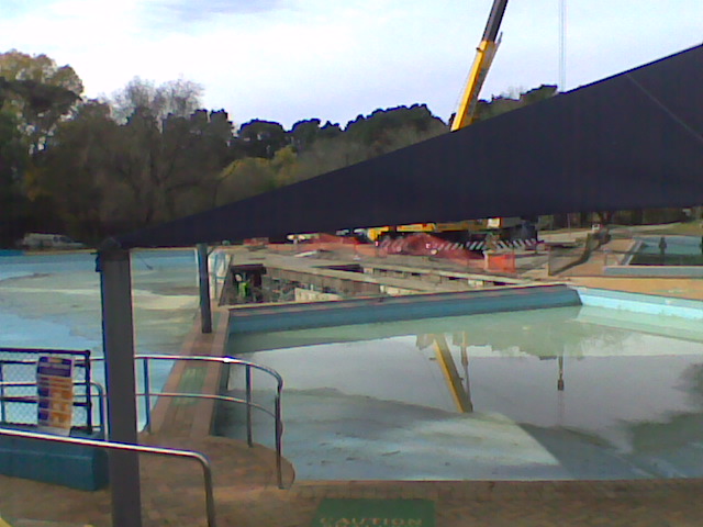 Blackheath Pool: summer swimming since 1931: balance tank fix continues...