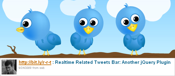 Realtime Related Tweets Bar: Another jQuery Plugin