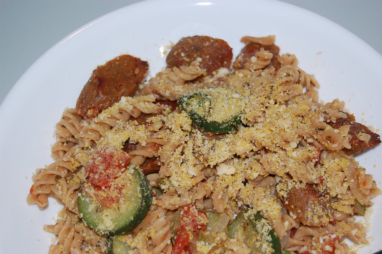 The Nonstop Nutritarian: Pasta Primavera with Italian Seitan Sausage