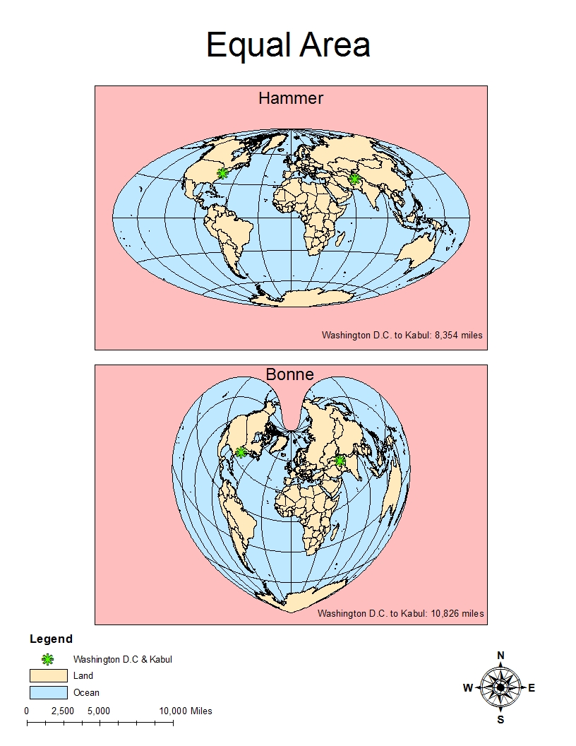 Geography 7 Lab: Lab 5: Projections in ArcGIS