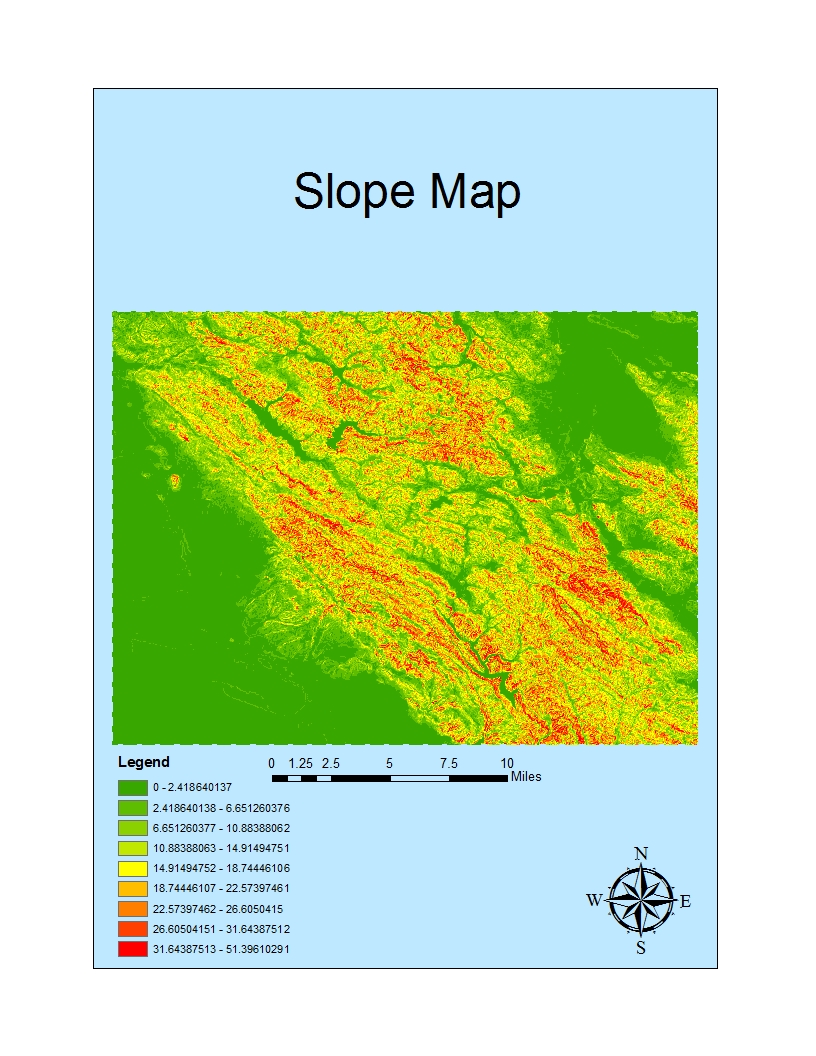 Geography 7 Lab: Lab 6: Dems in ArcGIS