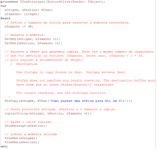 Programação e afins: Carregar DLLs construídas em C++ através do Delphi.