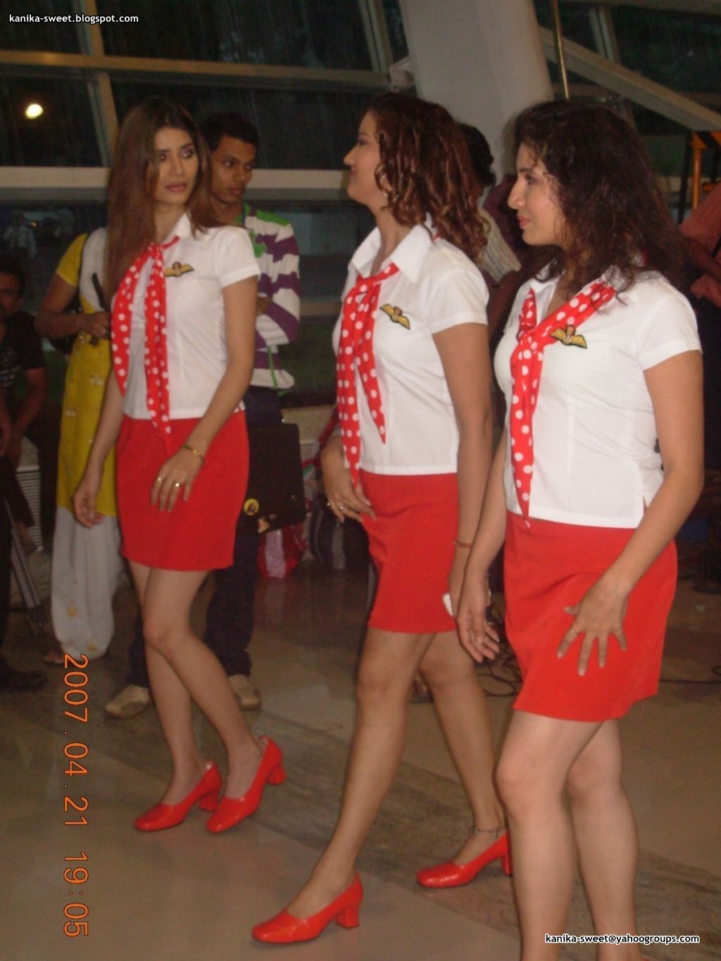 Celebrities Corner: Kingfisher Air Hostess Fashion Show at Airport