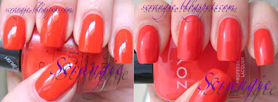 Scrangie: Zoya Gossip and OPI Mod About Brights Comparison for AV