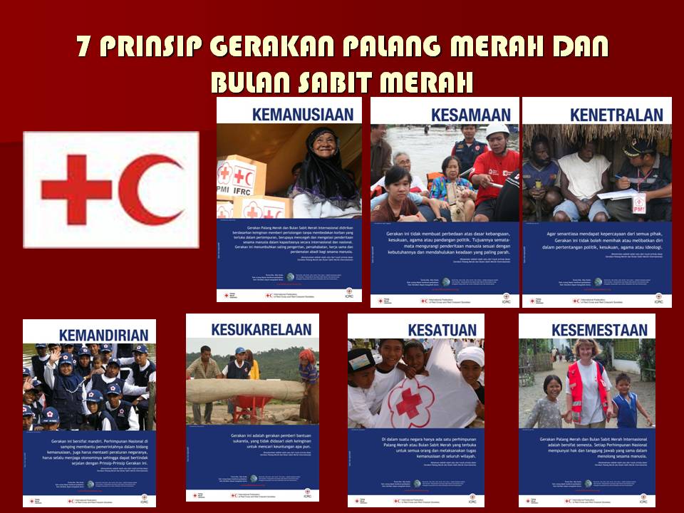 TSR PMI KOTA BOGOR: POSTER 7 PRINSIP GERAKAN PALANG MERAH