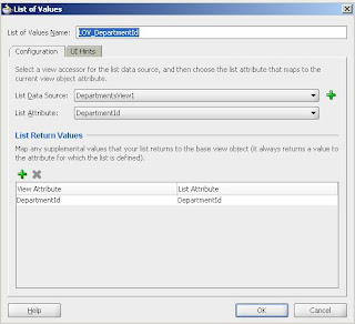 Oracle Fusion Middleware Technologies: 11G : How to Create List of Values(LOV)