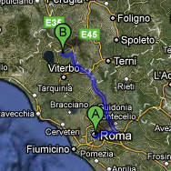 Compass Map: Civita di Bagnoregio (宫崎骏的天空之城) - Viterbo, Italy