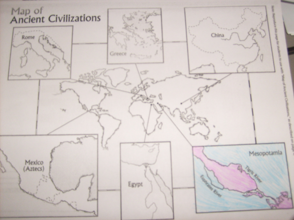 Ancient Civilizations Blank Map