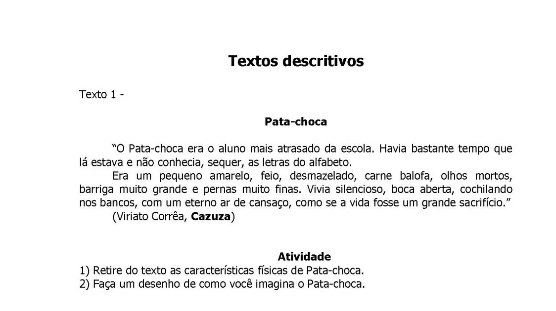 Texto Descritivo Pronto 20 Linhas - RETOEDU