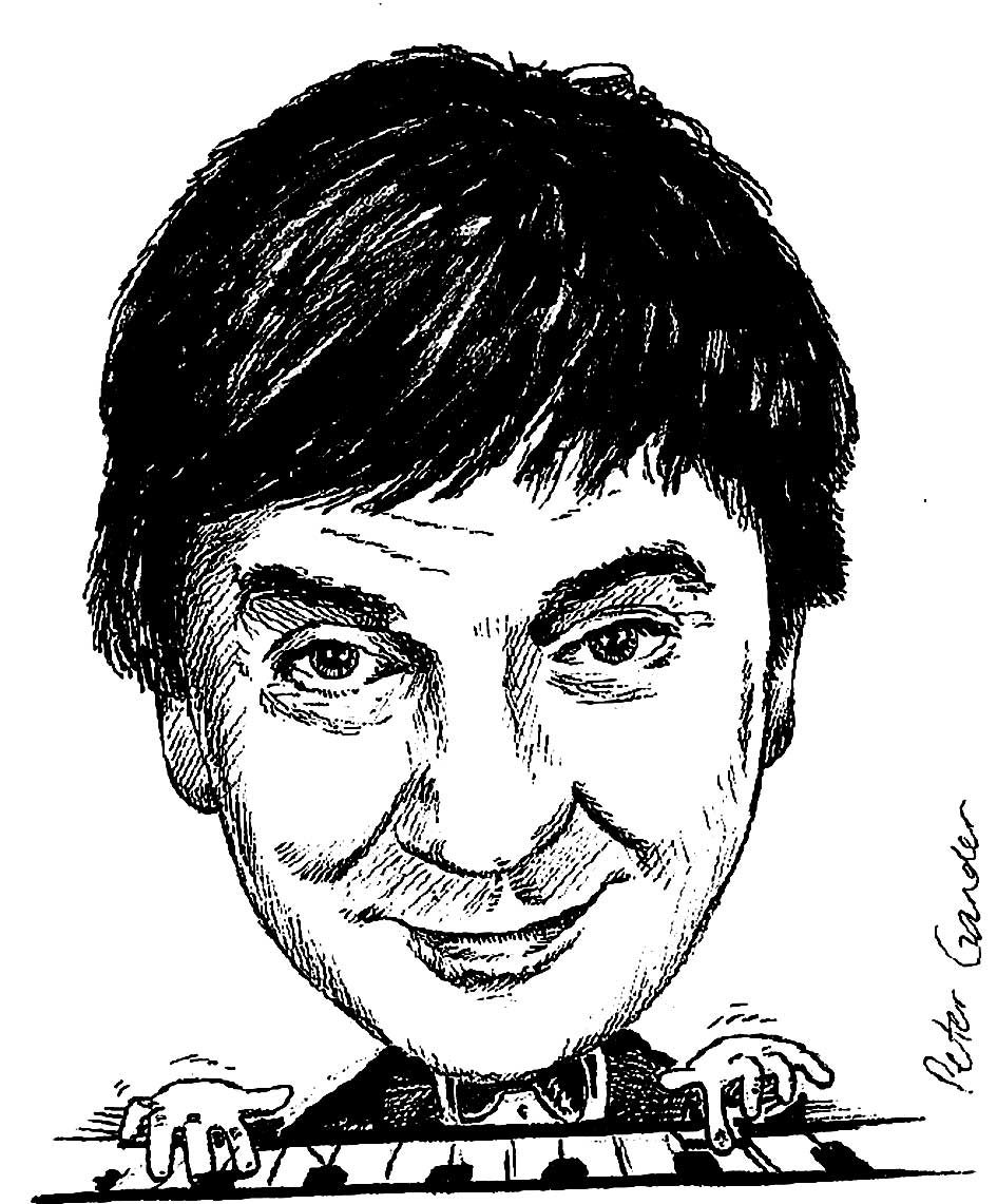 Toontraits: Dudley Moore tinkling the ivories