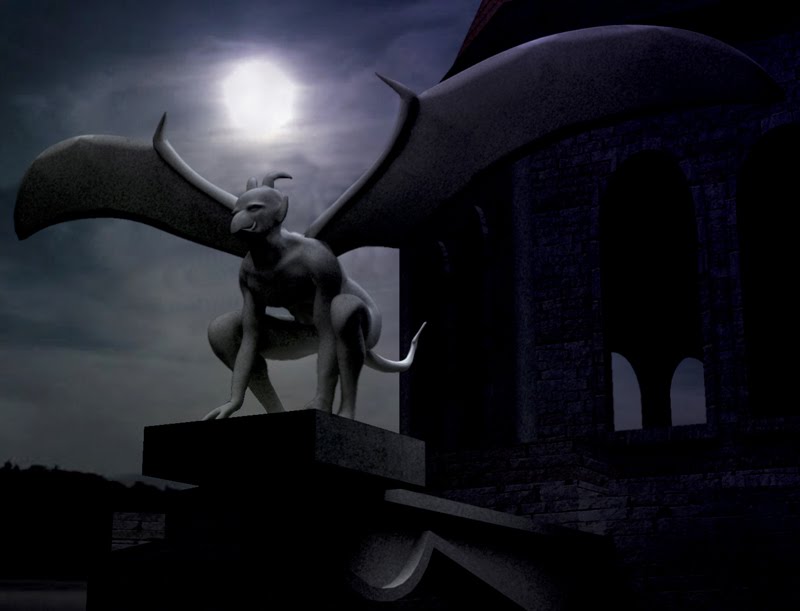 Elemento 3D: Ilustração 3D - Gargula