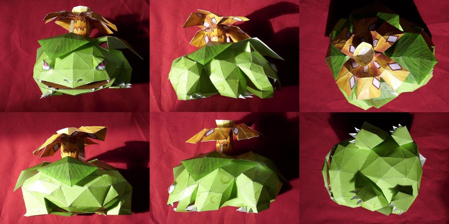 [Pokemon] Venusaur ~ PaperCraft Brasil