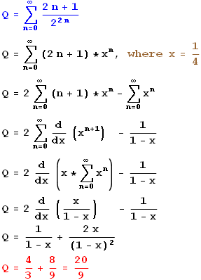 Skeptic's Play: A simple infinite series