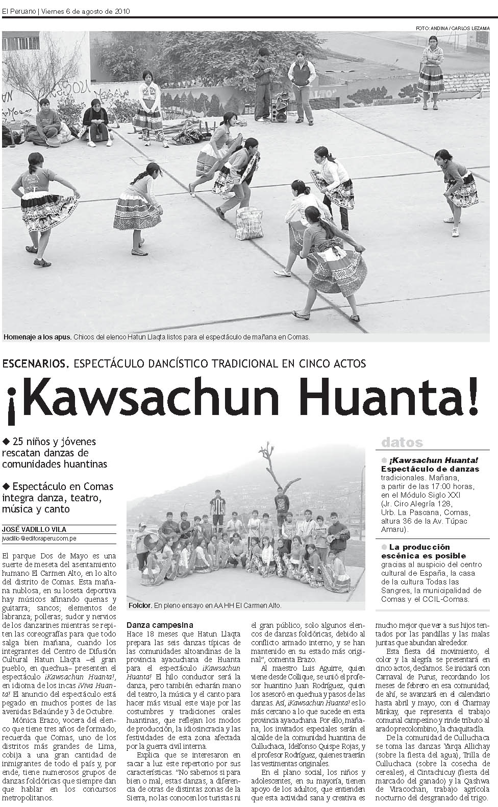 Armonía - Huanta: Danzas de las comunidades huantinas