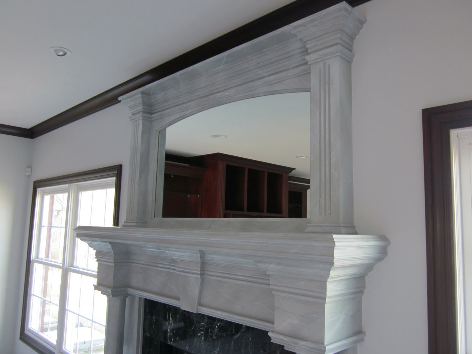 Dixon Specialty Finishes LLC: The finished fireplace and columns.