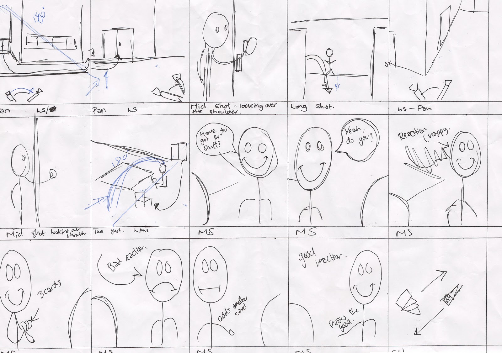 Jessica Vahey AS Media Coursework Blog: StoryBoard for Continuity Task