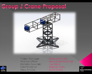 Group J Crane Project Proposal Homepage: Presentation