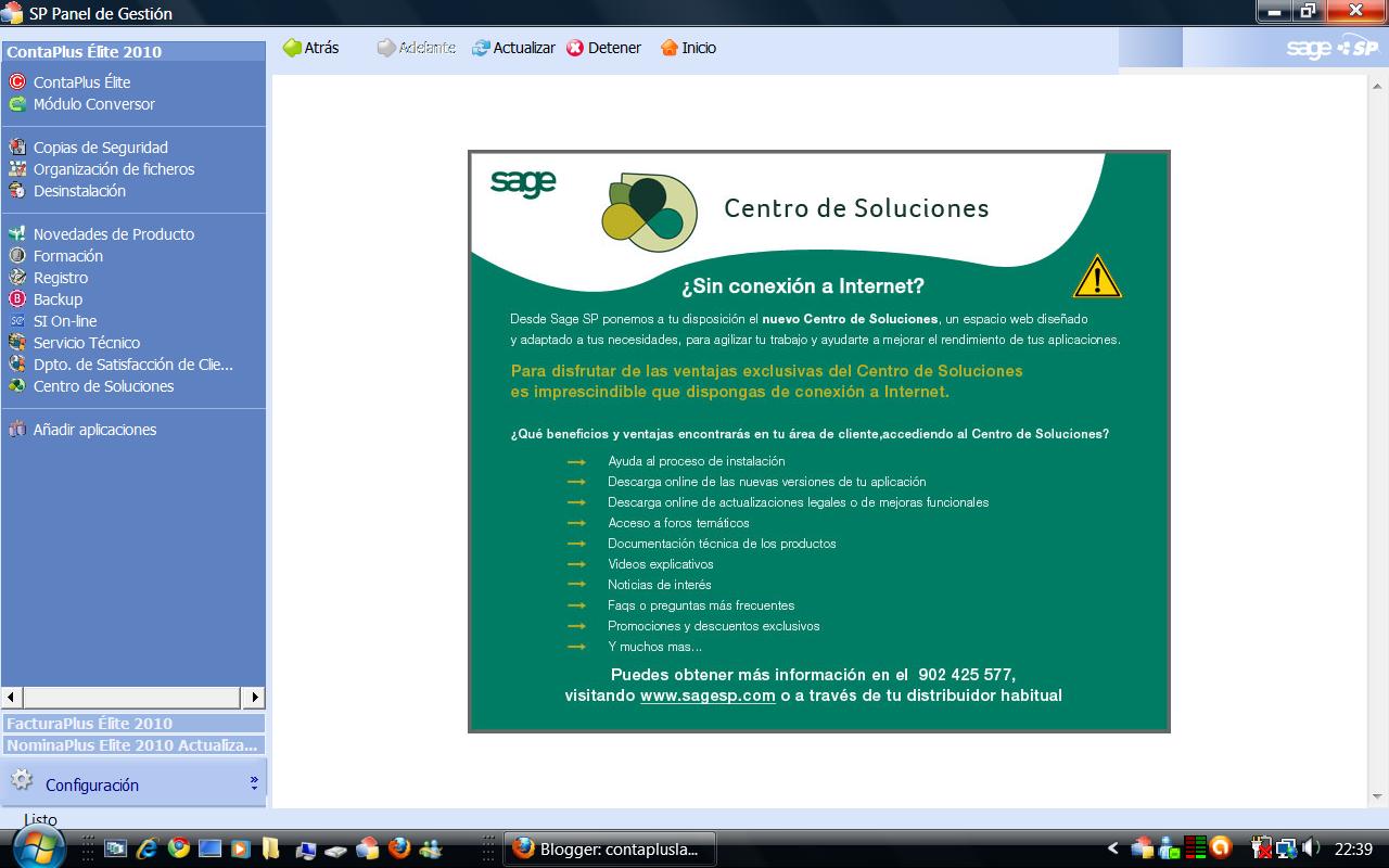 contapluslapalma: Panel de Gestion de Sage SP