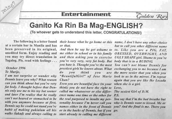 [MY FICKLE MIND]: Bakit pag GALIT.... Ang GALING mag-English?