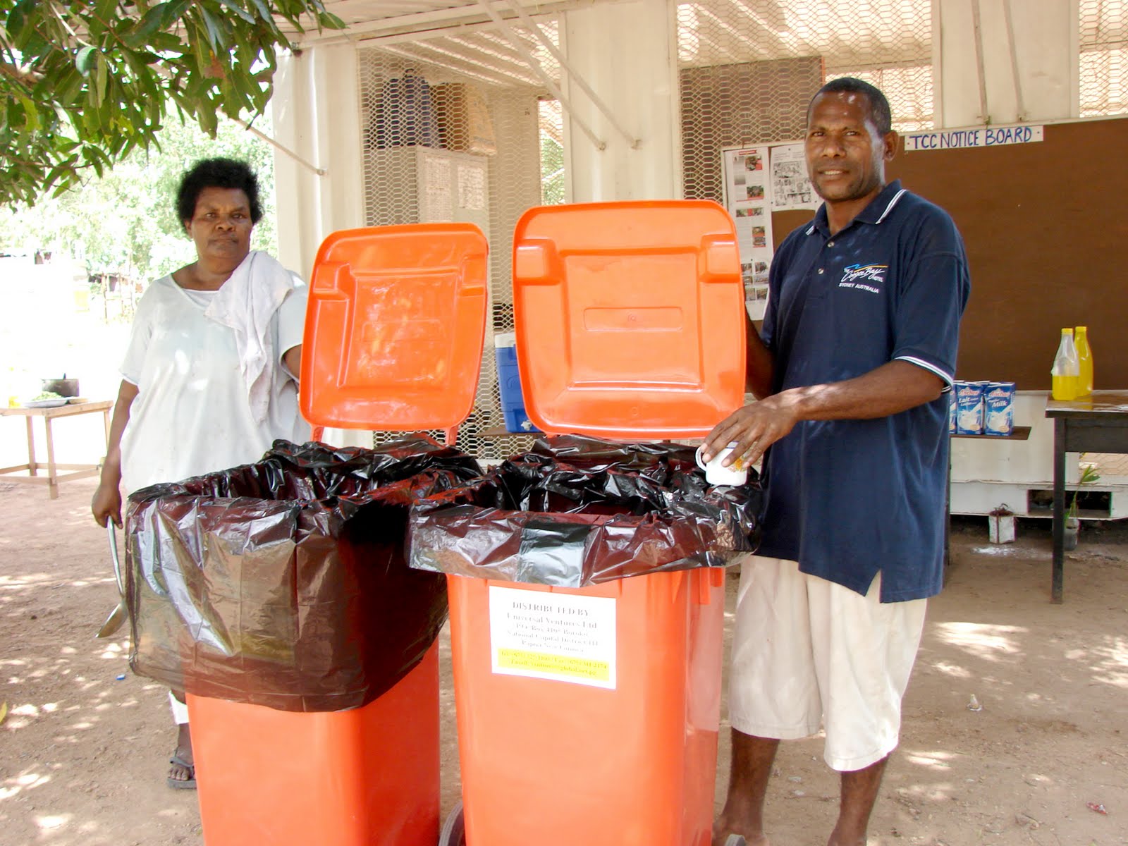 Tembari Children's Care (TCC) Inc: Two Wheelie Bins roll into The Center