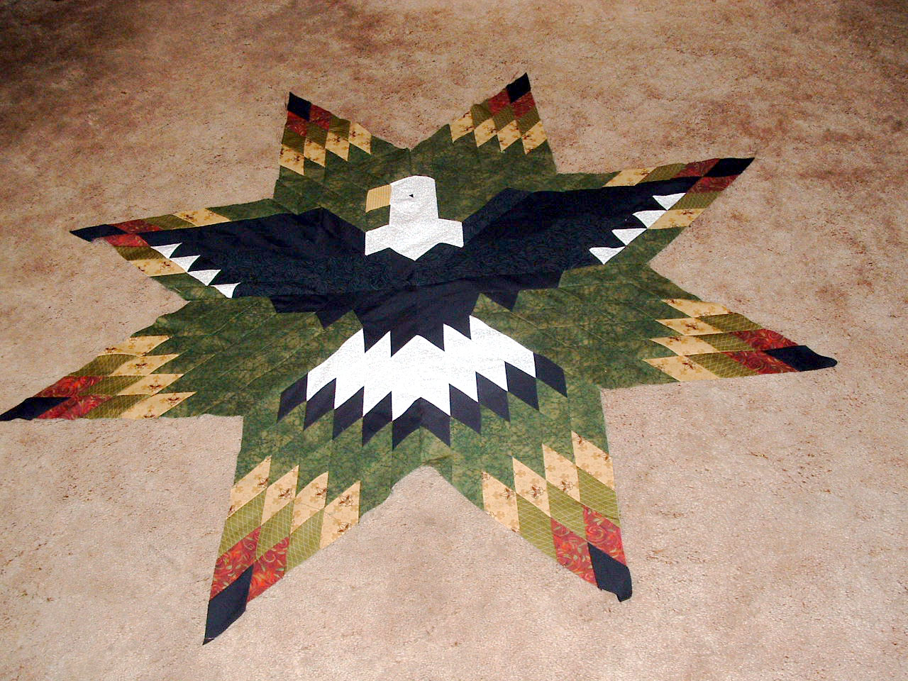 Quilts n' Quirks: Lone Star Eagle project