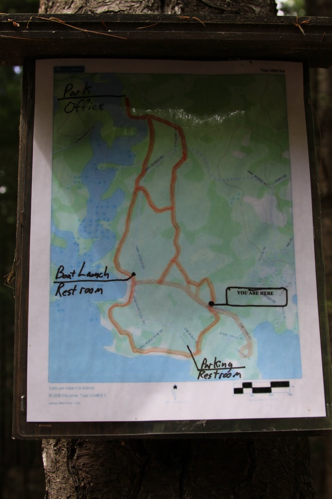 Hiking Sebago Lake State Park