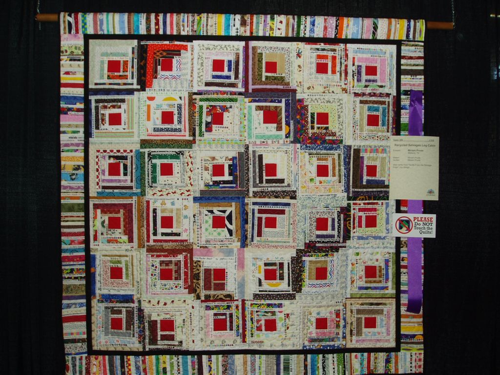Selvage Blog: Miriam's Prize-Winning Selvage Quilt