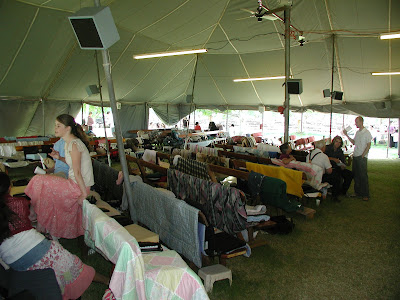 BUTTONWILLOW CONVENTION: Inside the meeting tent