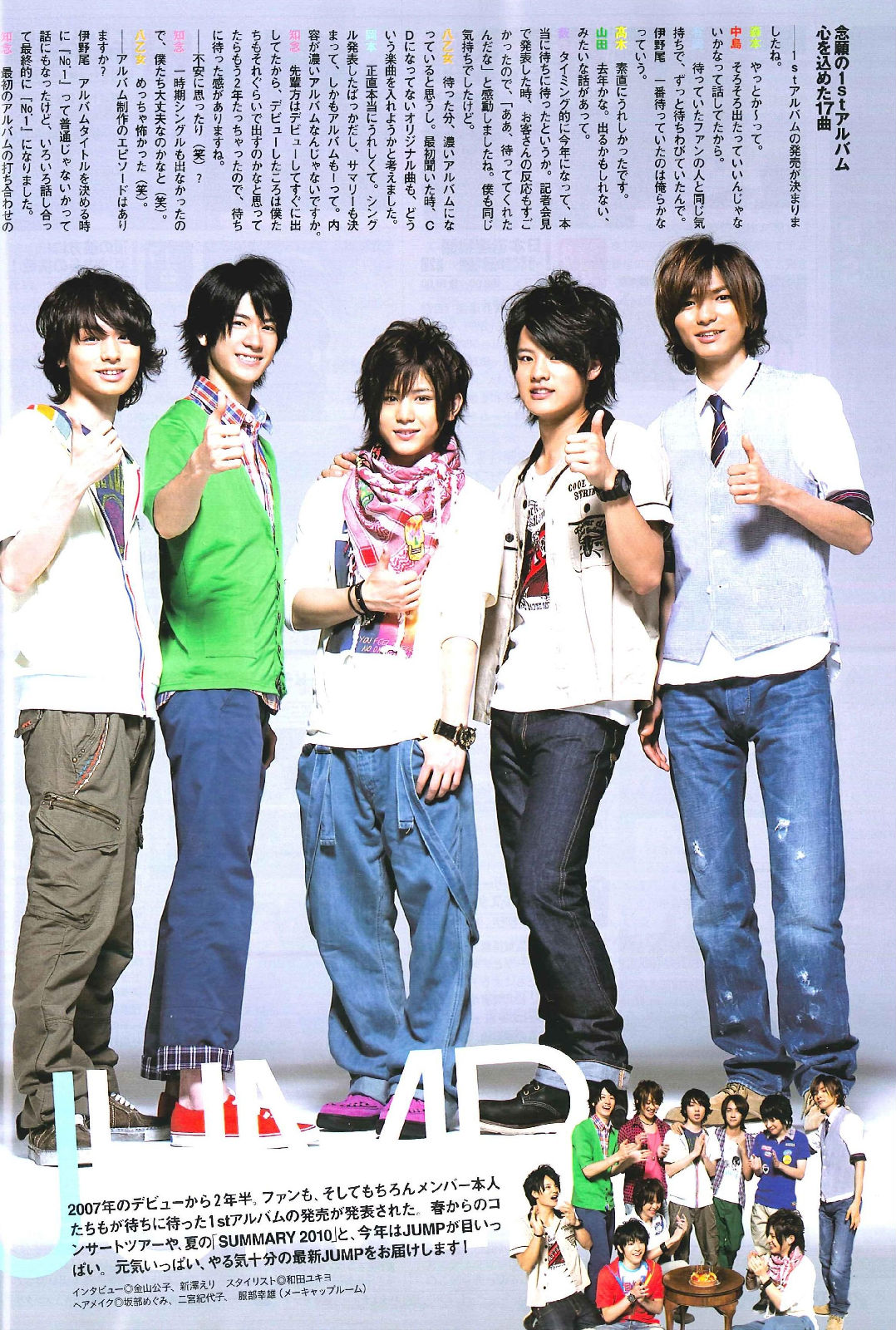AzN Ongaku: [scans] hey say jump-- TV fan 2010/8