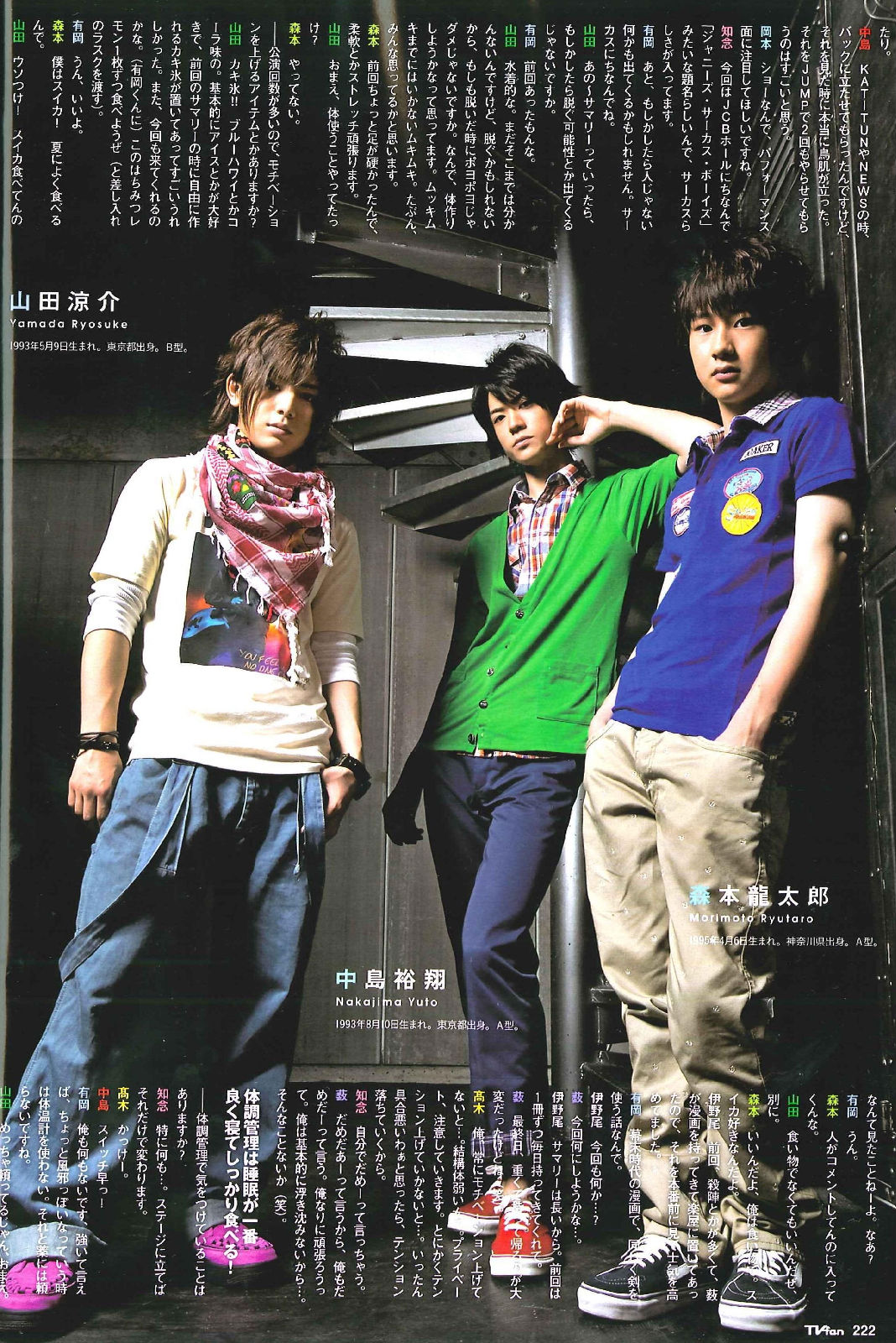 AzN Ongaku: [scans] hey say jump-- TV fan 2010/8