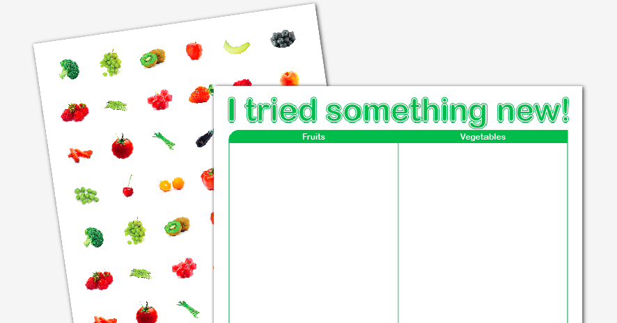 Mom's Daily Adventures!: Free Printable: Fruit & Veggie Stickers + Chart