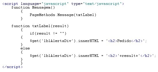 Código Fonte De C Vbnet E Aspnet Acessar Metodos Em C Com Javascript Aspnet Fw 35