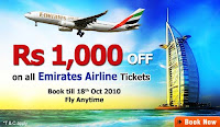 Book Flight Ticket Online India: Rs 1,000 Off on all Emirates Airline ...