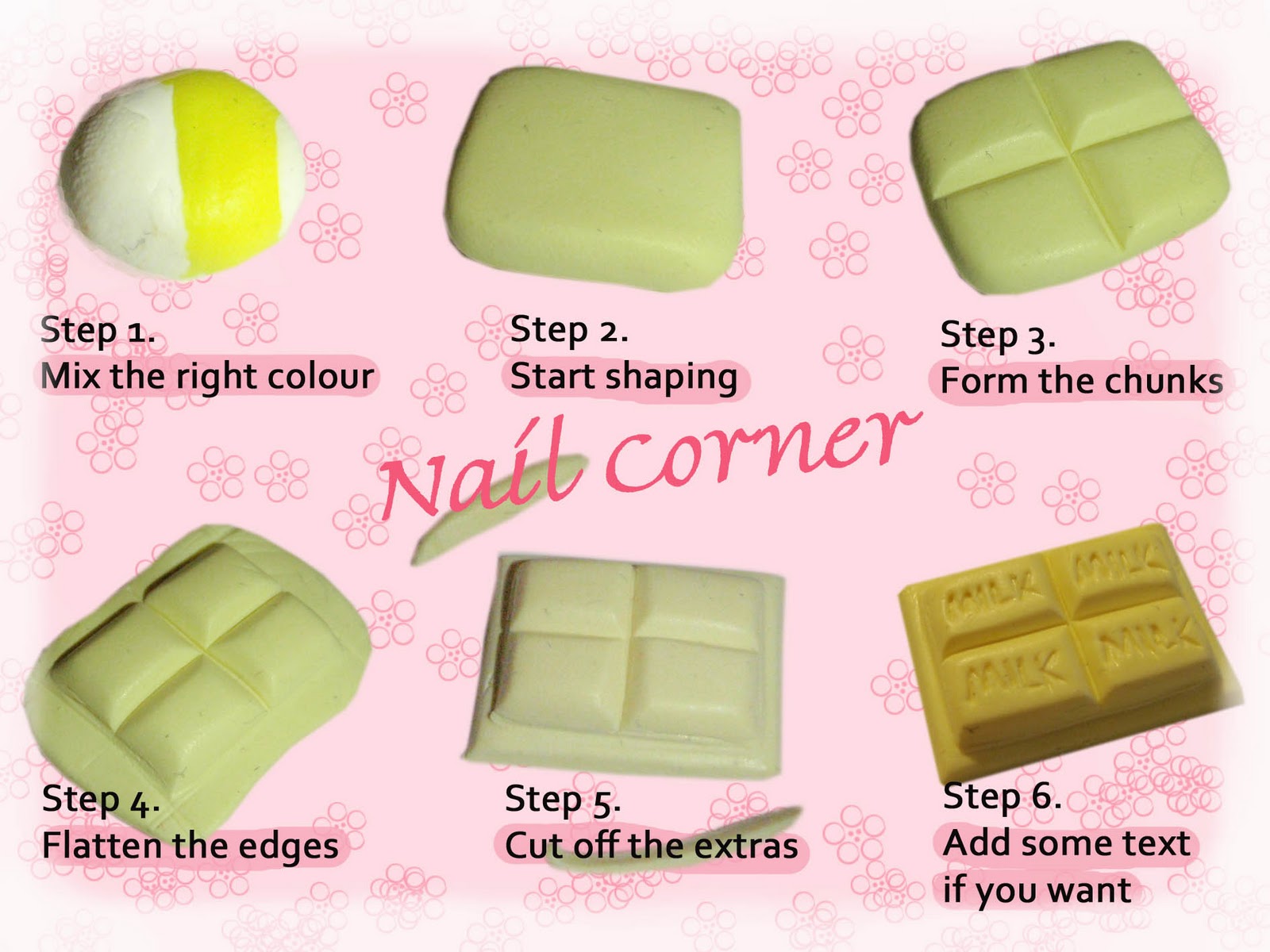 Nail Corner: Fimo tutorial part 1 - Chocolate bar!
