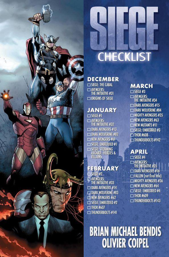 Bd Comics Mondo: SIEGE (Bendis / Coipel) | MARVEL