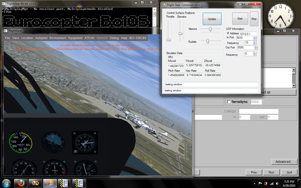 CPRC Autonomous Helicopter Project: FlightGear Communicator 1.0