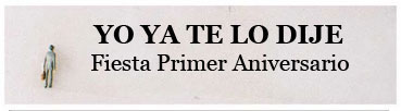 Yo ya te lo dije: mayo 2010