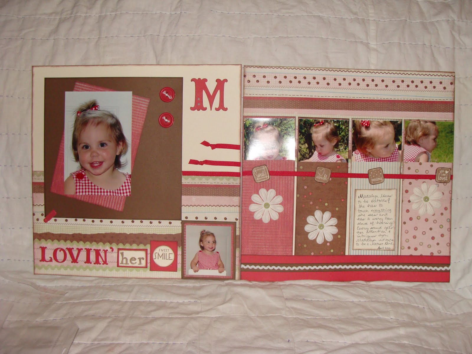 Sharing my Sweet Life: My Winning 2-page Scrapbook Layout!!