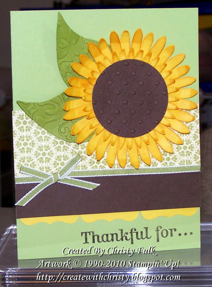 Sunflower Card [Create With Christy]