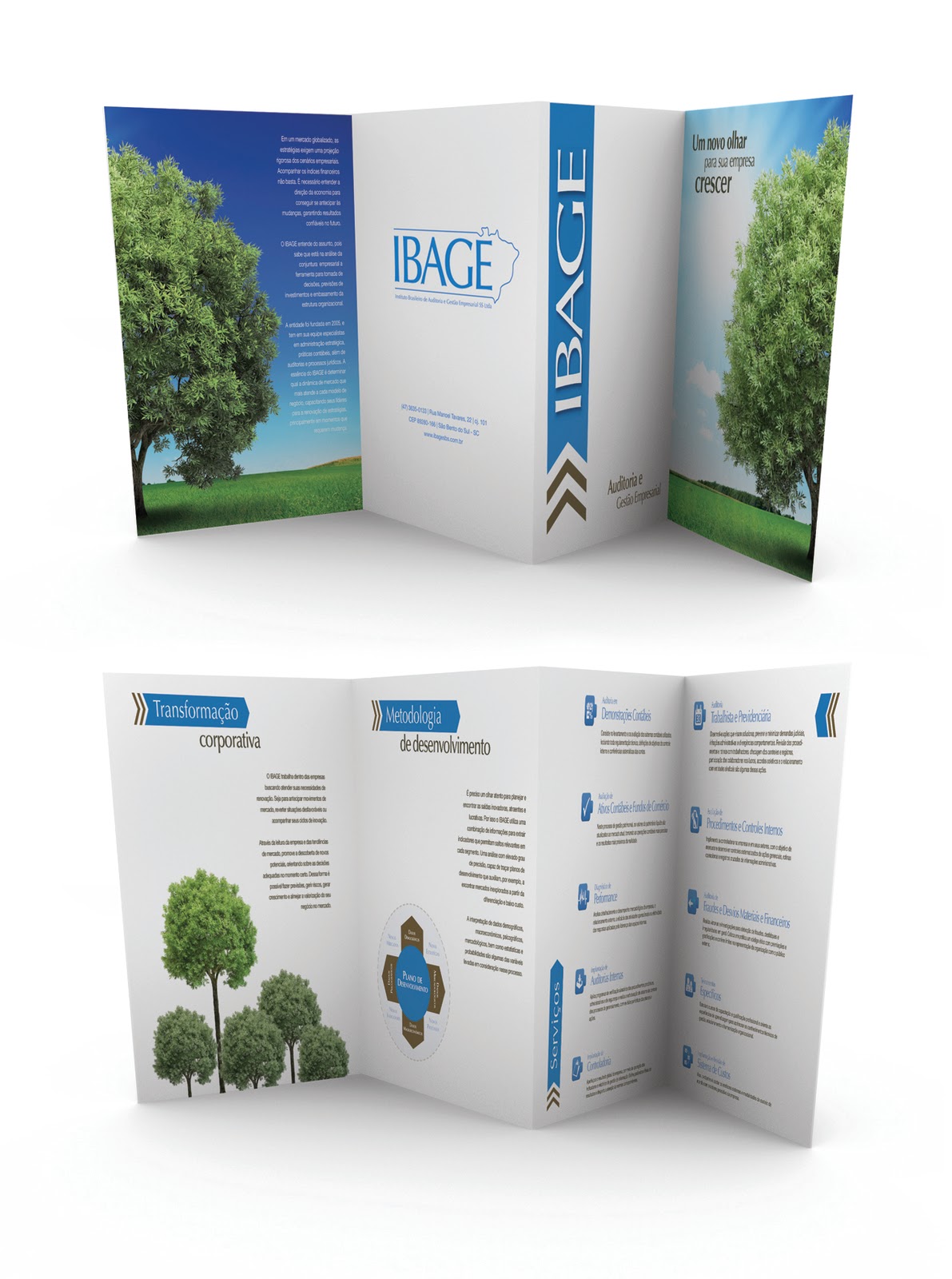 Portfólio | Thaís Calderon: Folder Institucional IBAGE - Empresa de ...