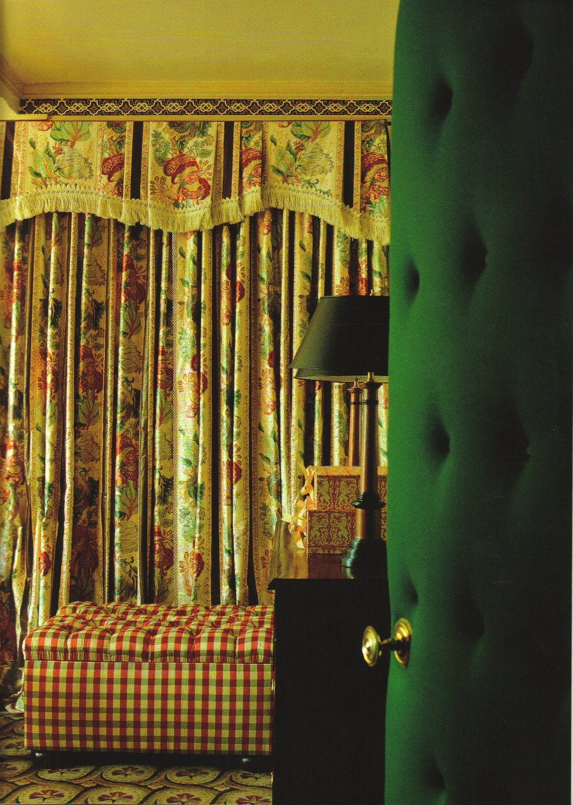 Our House: Tufted Fabric door