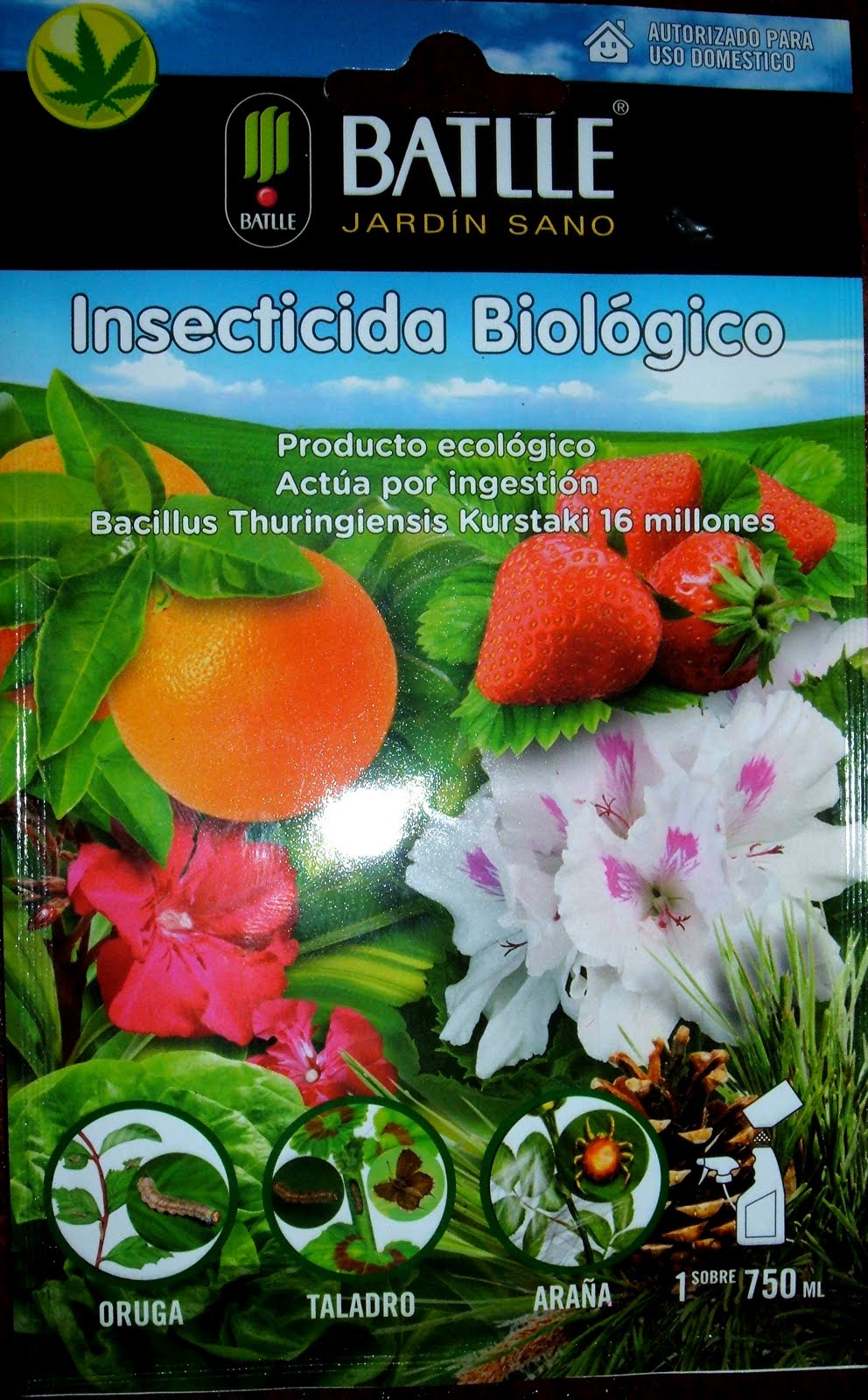 Pacha Mama: Insecticida Biolóxico (Bacillus Thuringiensis Kurstaki)