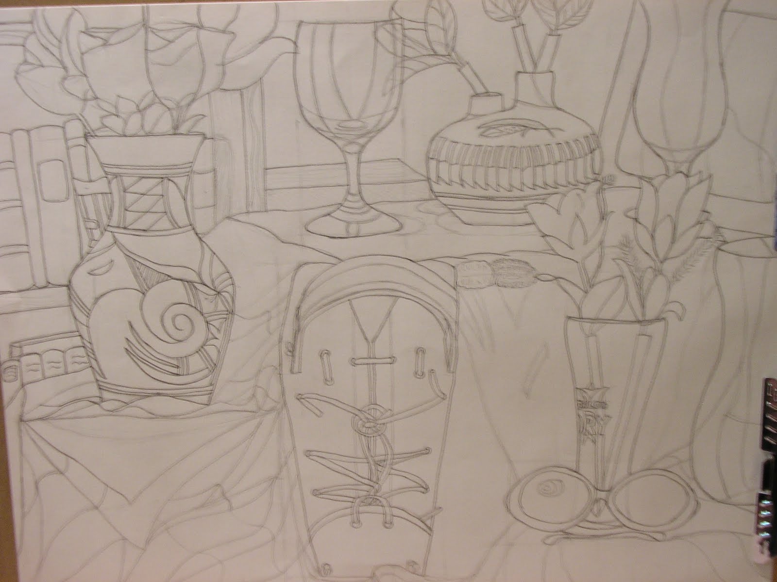 Lorita's Journey into Fine Arts: My very first class - Drawing 1 - Fall ...