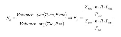 Fundamentos de Ingenieria de Yacimientos: Factor Volumetrico del Gas Bg