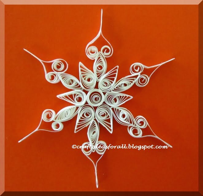 Craft Ideas for all: Snowflake Craft