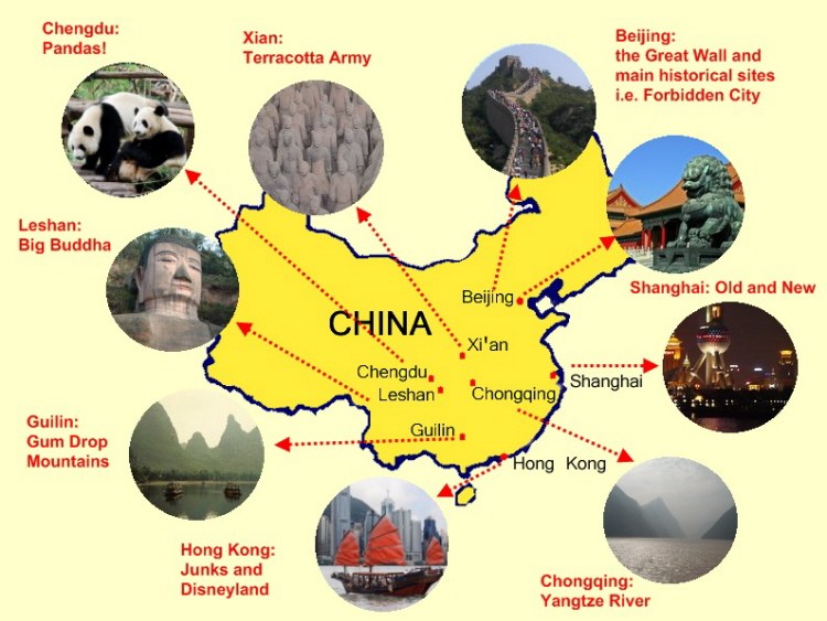 Great Wall Of China Map For Kids
