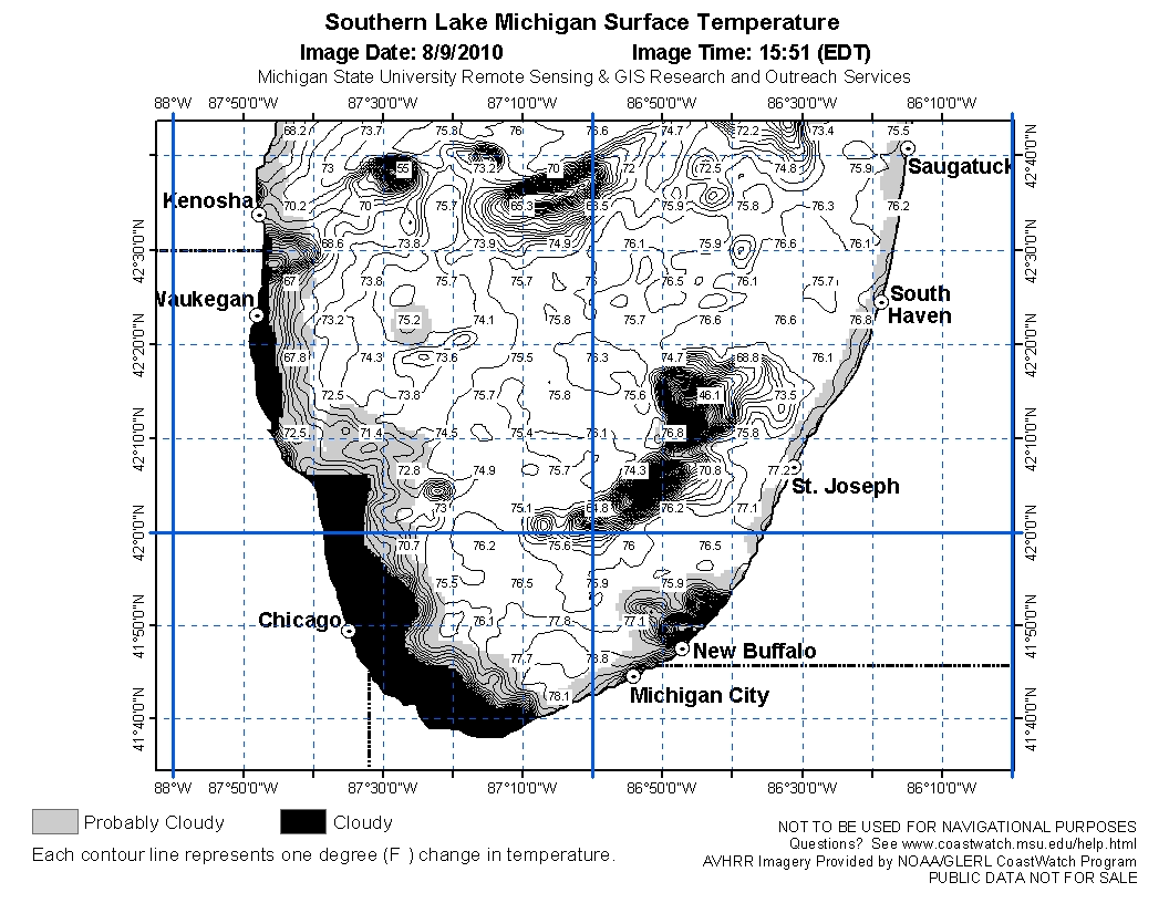 Great Lakes Angler: Lake Michigan Hits Eighty Degrees : One Away From ...