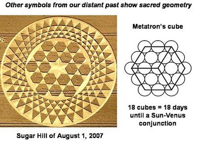 3D Cube Crop Circle Danebury Hill Hampshire UK 6th July 2010 ...