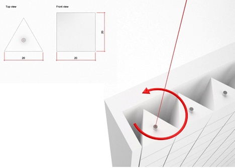 Where The Wind Blows: Cool wall design idea!