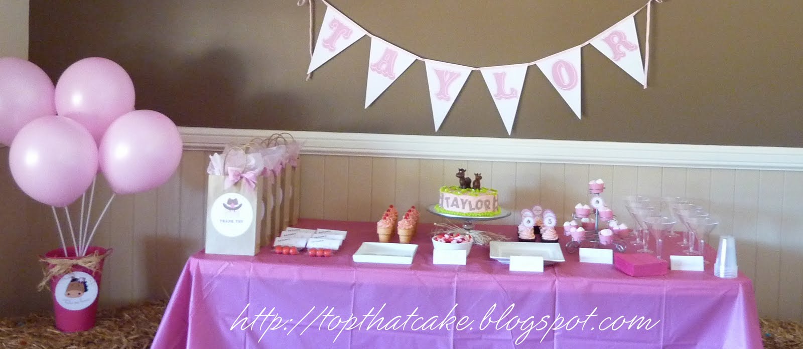 Top That!: Pink Pony Birthday Party! {and Pony Cake}